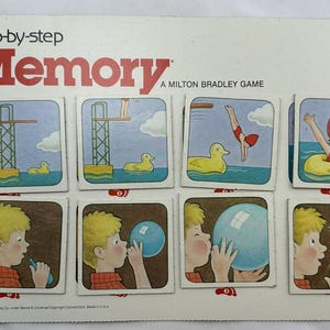 1983 Step by Step Memory Game by Milton Bradley Complete in Great ...