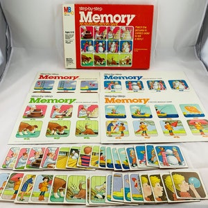1983 Step by Step Memory Game by Milton Bradley Complete in Great ...