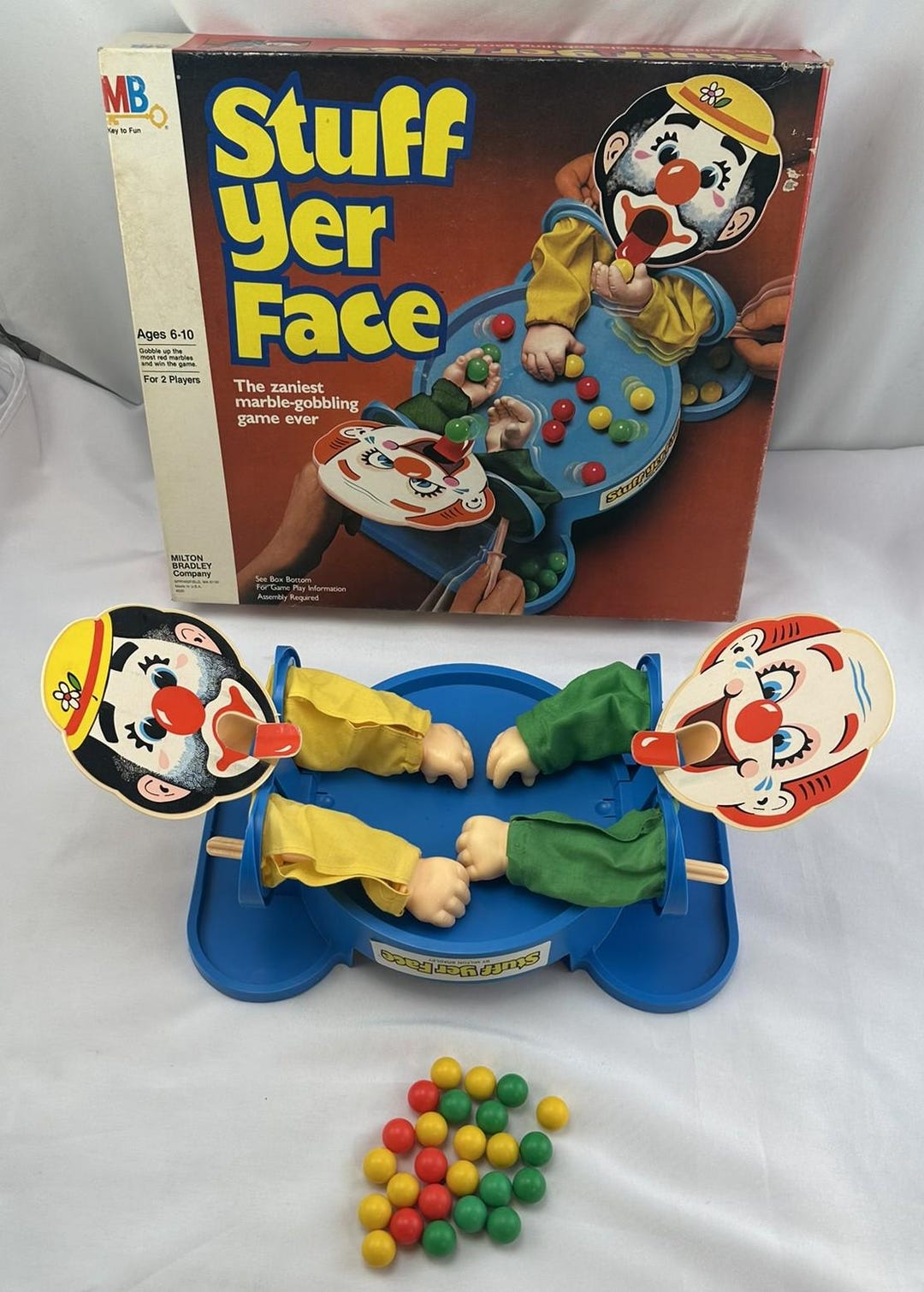 1982 Stuff Yer Face Game by Milton Bradley Complete in Very Good ...