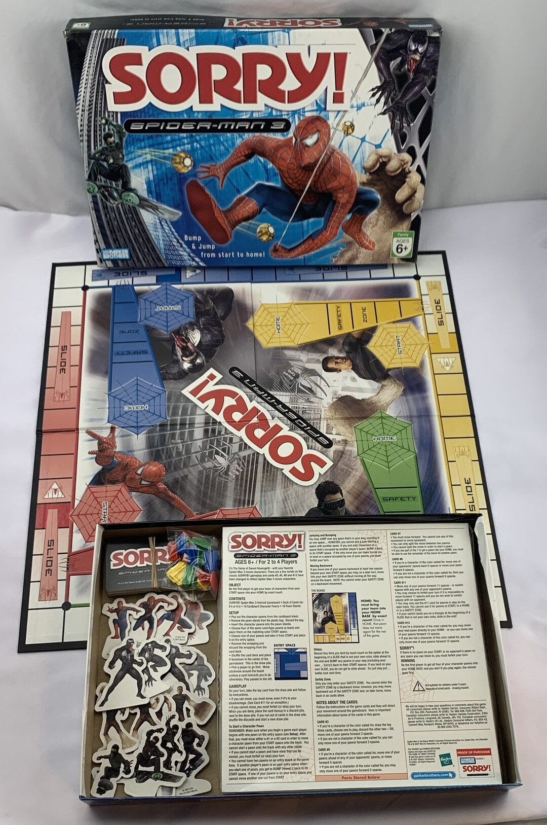 Sorry Spider Man Game by Parker Brothers Complete in Great Condition ...