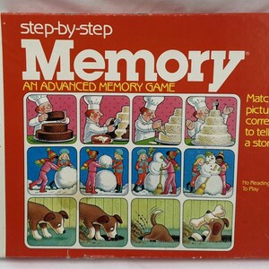 1983 Step by Step Memory Game by Milton Bradley Complete in Great ...