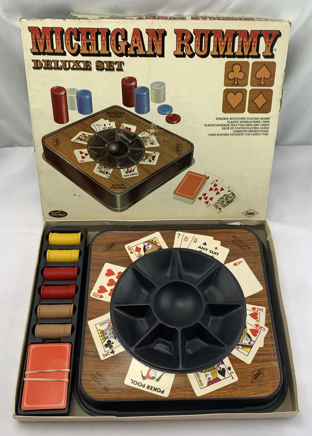 Vintage Tripoley Michigan Rummy Royal Rotating Board in Good Condition ...