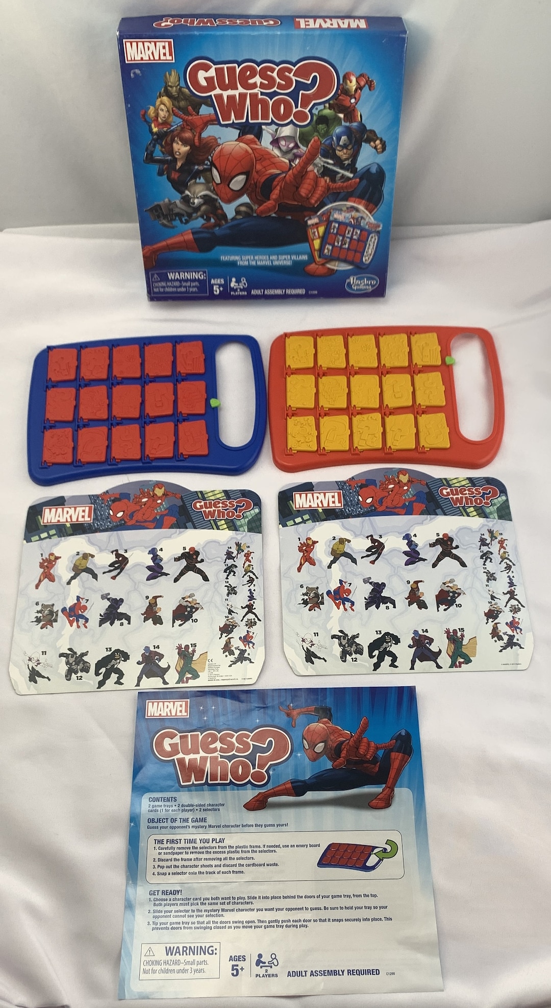 Marvel Guess Who Game by Hasbro Complete in Great Condition FREE ...