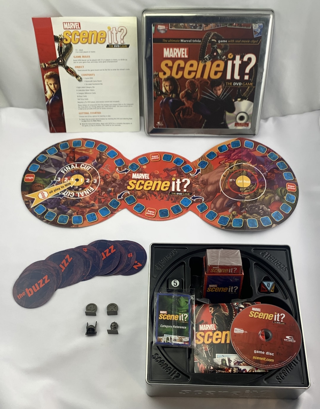 Marvel Scene It Game by Screenlife Never Played Great Condition FREE ...