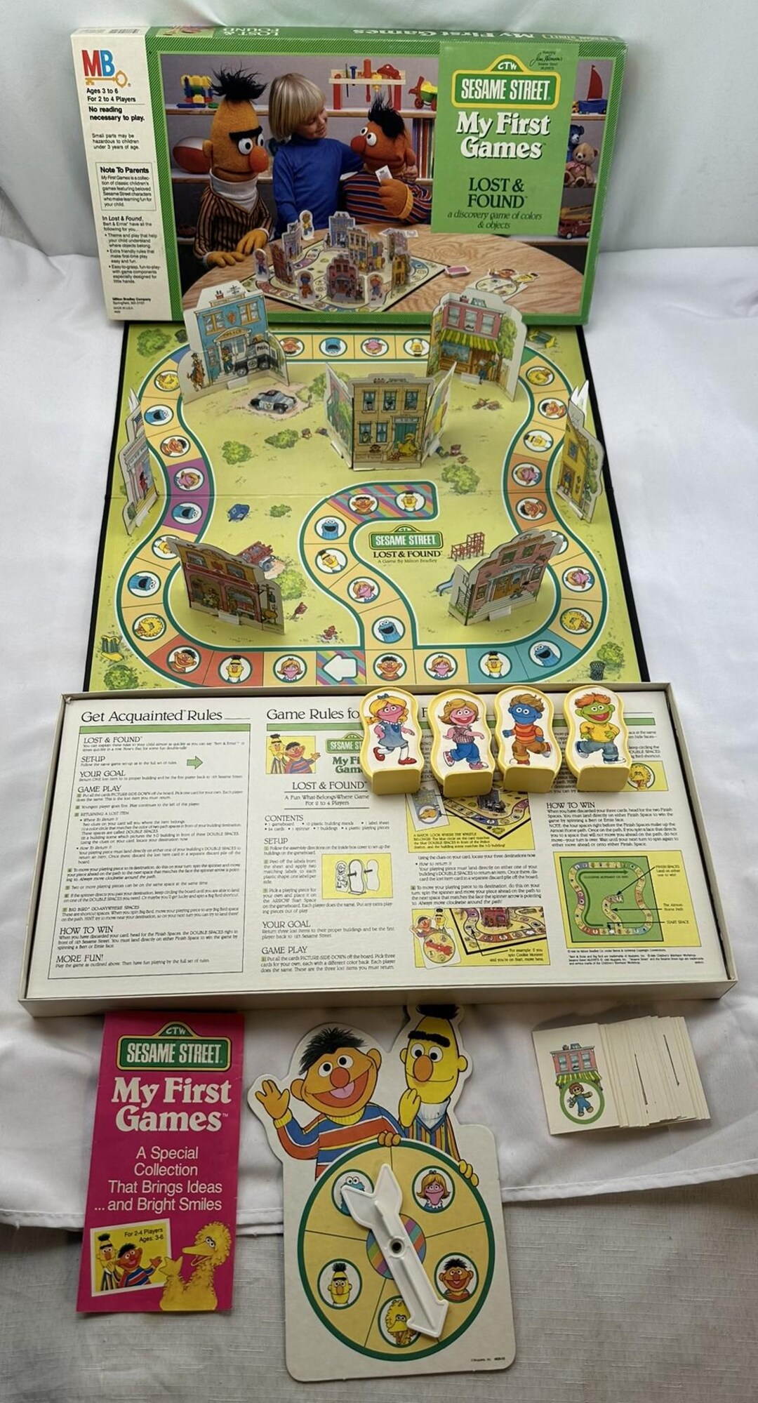 1986 Sesame Street Lost and Found Game My First Games Milton Bradley ...