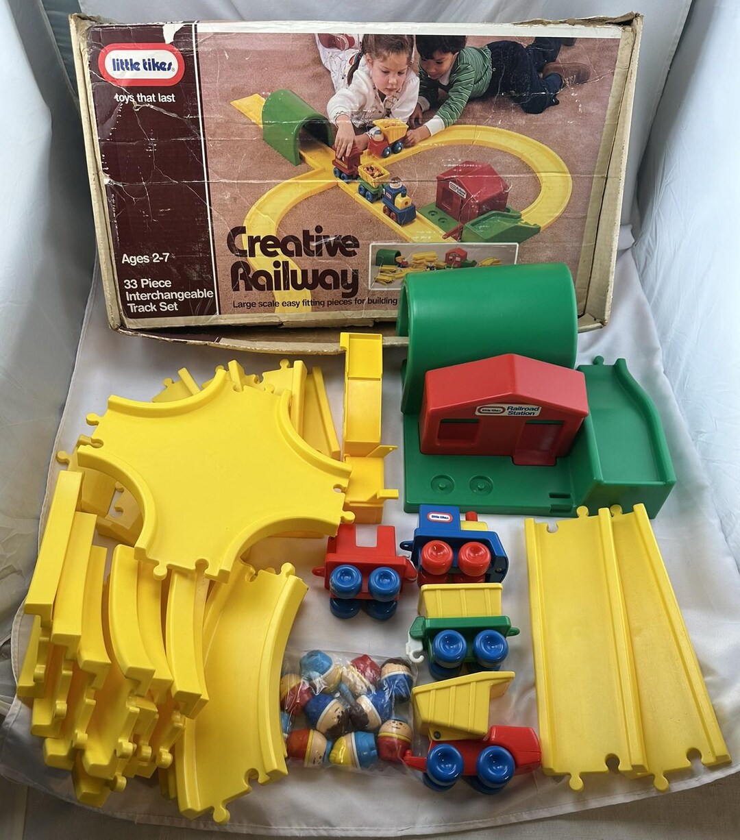 1985 Creative Railway Set by Little Tikes Complete in Great Condition ...