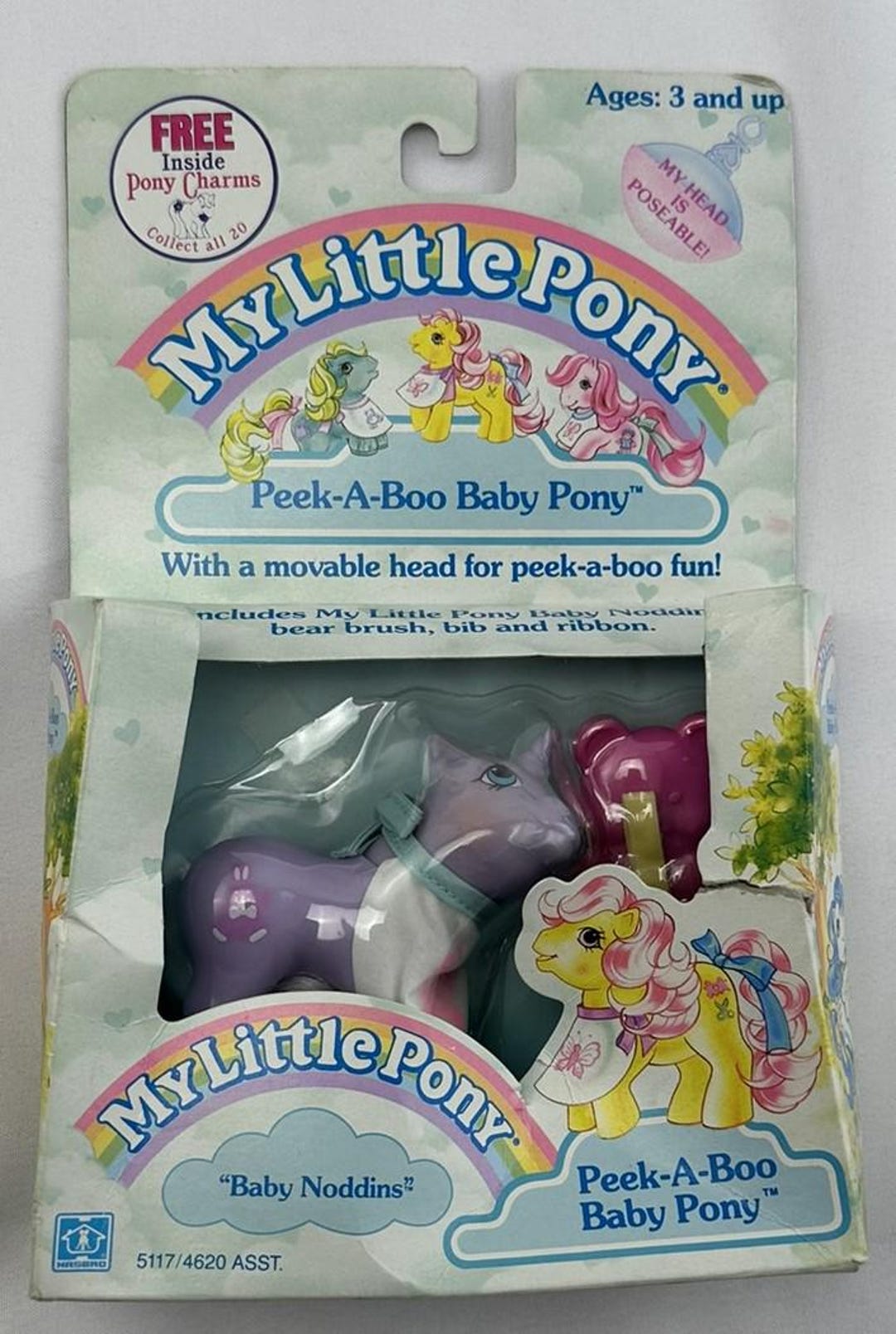 1987 My Little Pony Peek A Boo Baby Pony Baby Noddins Brand New FREE ...