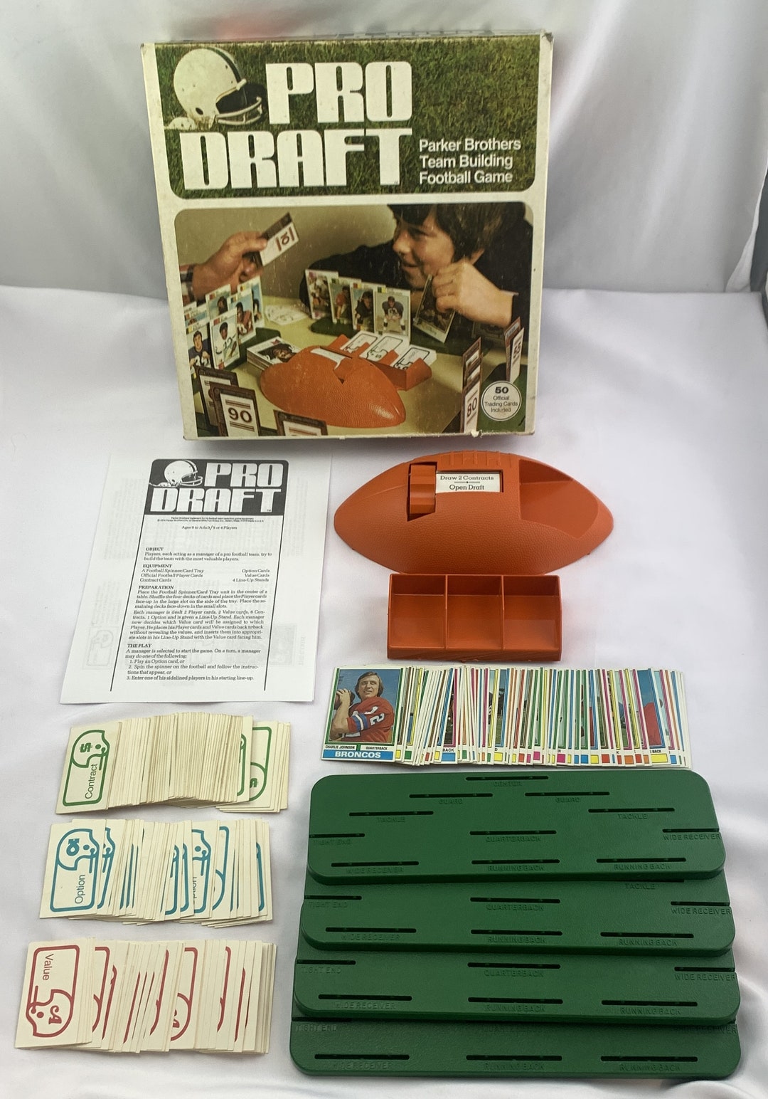 1974 Pro Draft Game by Parker Brothers in Great Condition FREE SHIPPING ...