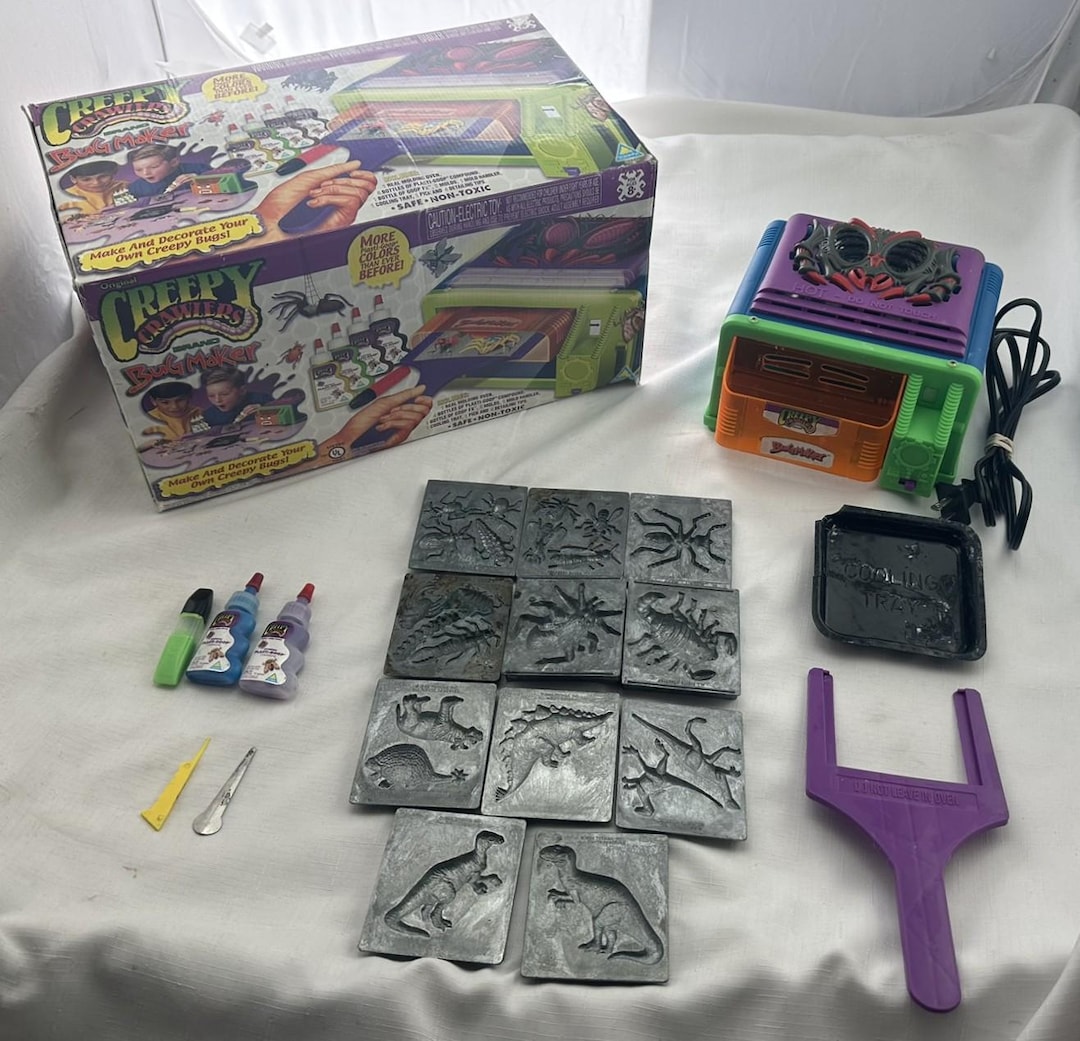 2001 Creepy Crawlers Thing Maker Toy Max 3 Goop and 11 Molds Works ...