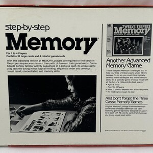 1983 Step by Step Memory Game by Milton Bradley Complete in Great ...