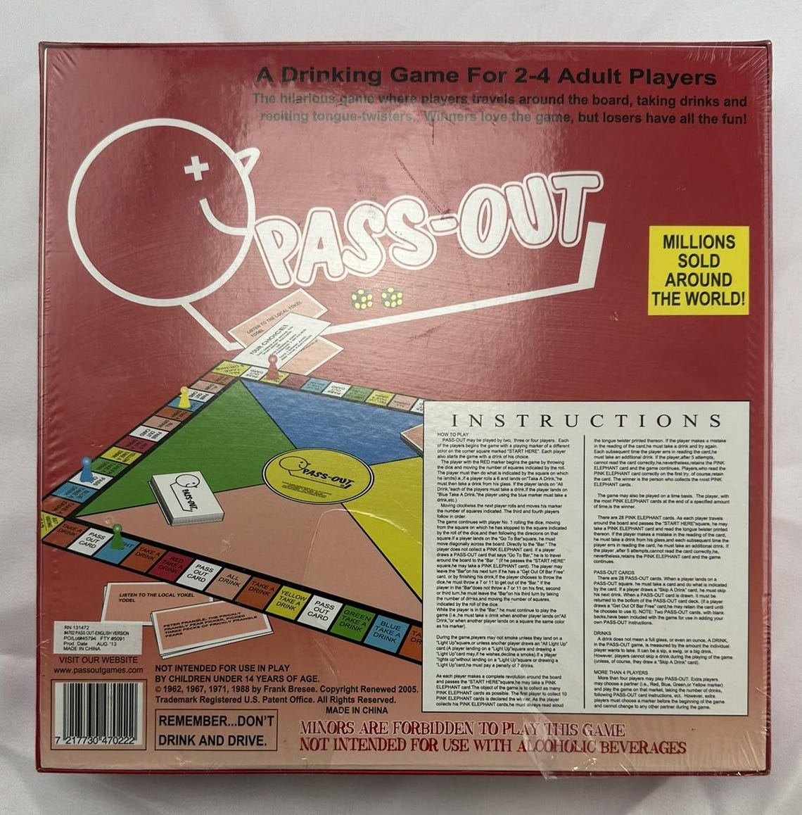 2005 Pass Out Game by Frank Bresee Brand New/sealed FREE SHIPPING - Etsy