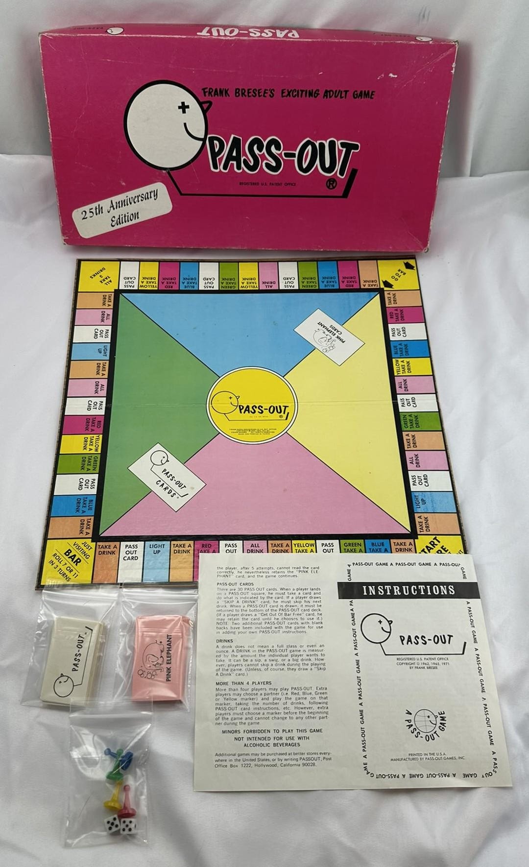 1971 Pass Out Game 25th Anniversary by Frank Bresee Complete in Very ...