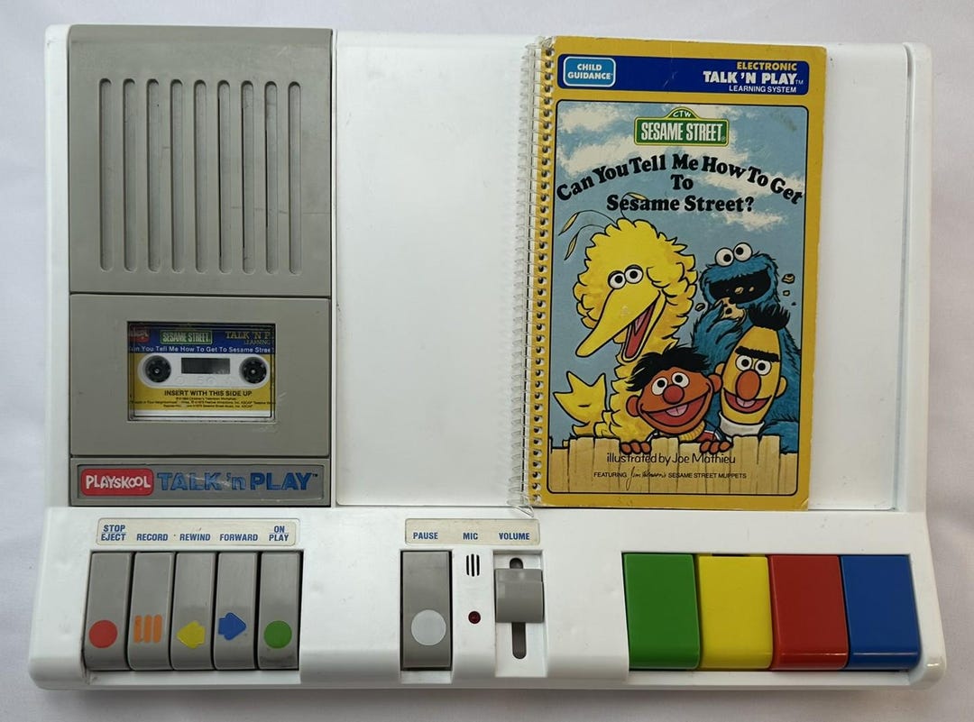 1984 Talk N Play Cassette Player by Playskool WORKING W/ Sesame Street ...