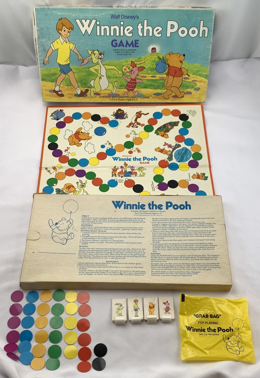 1979 Winnie the Pooh Game by Parker Brothers Complete in Good Condition ...