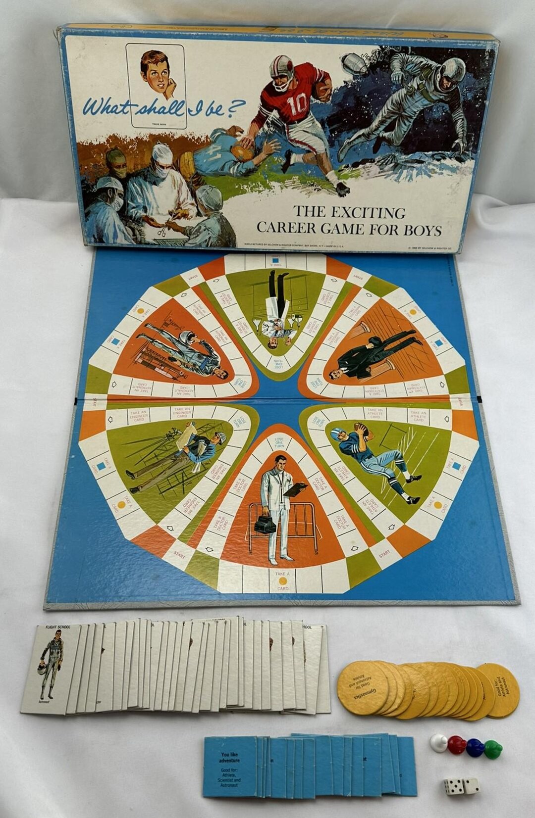 1968 What Shall I Be? the Exciting Career Game for Boys Selchow ...