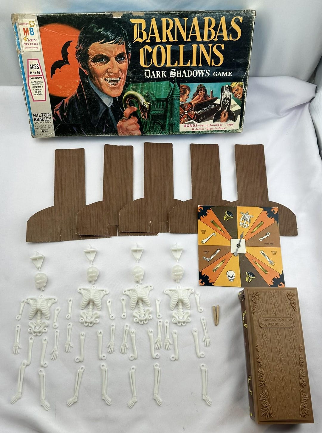 1969 Barnabas Collins Dark Shadows Game by Milton Bradley in Good ...
