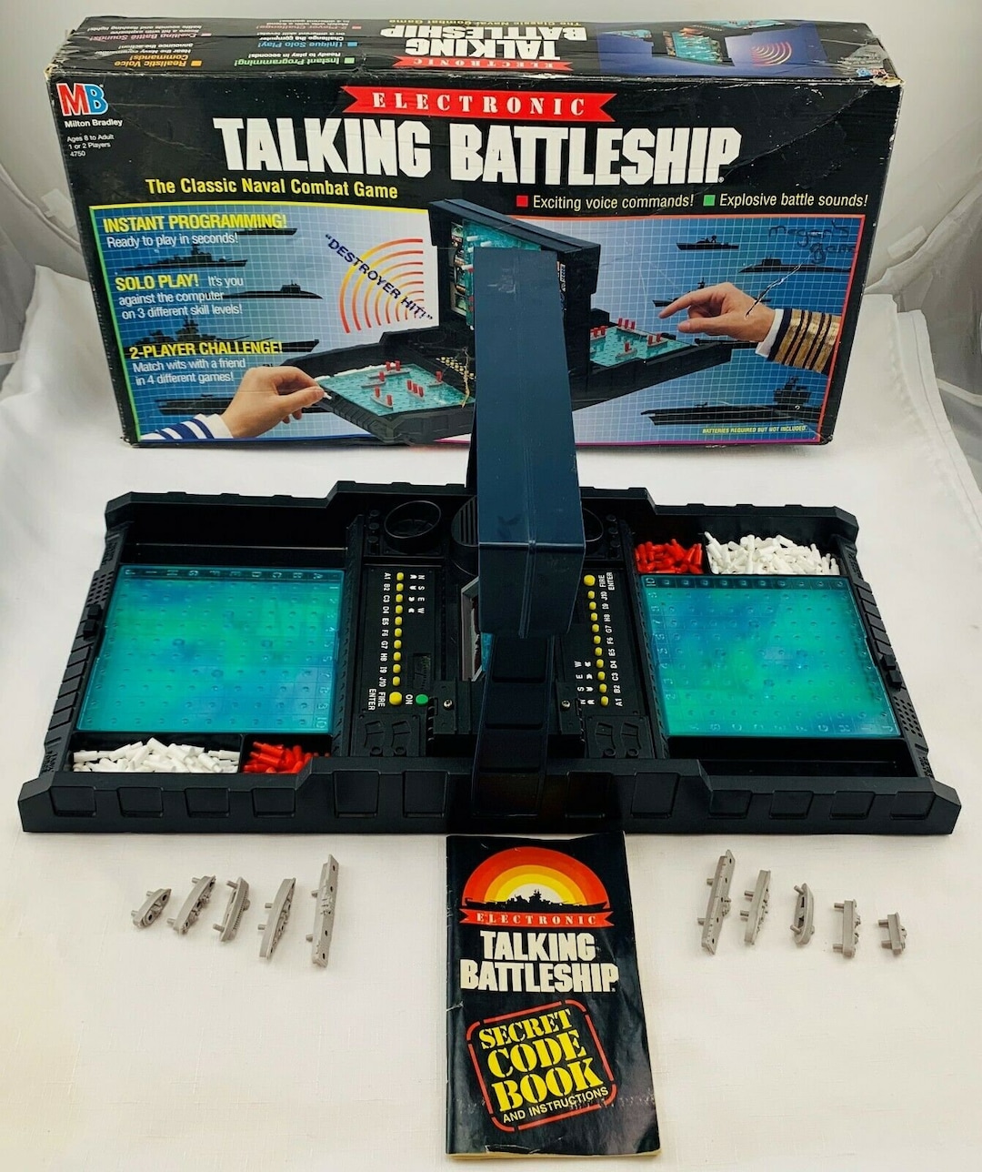 1989 Electronic Talking Battleship Game by Milton Bradley Complete in ...