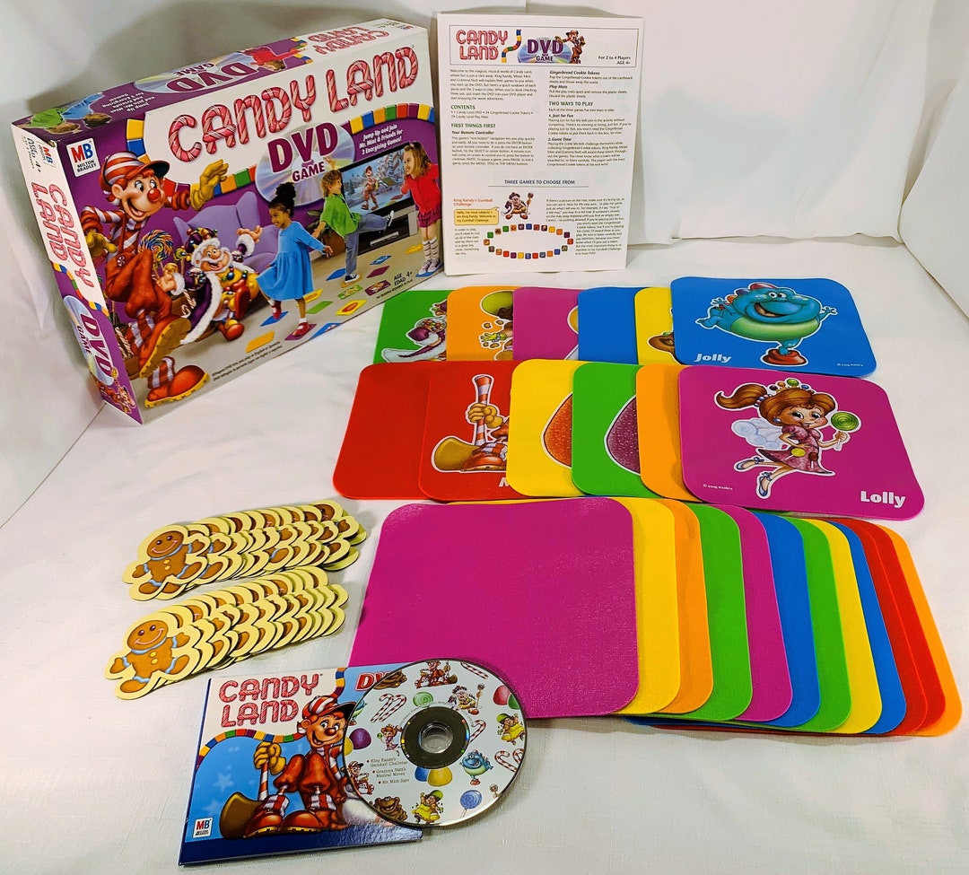 Candy Land DVD Board Game Milton Bradley Complete Great - Etsy