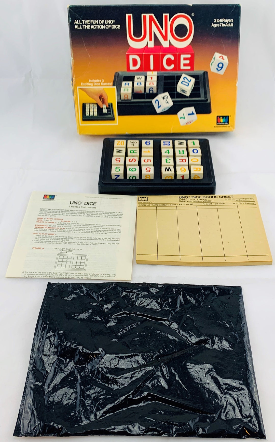 1987 Uno Dice Game Complete in Great Condition FREE SHIPPING - Etsy