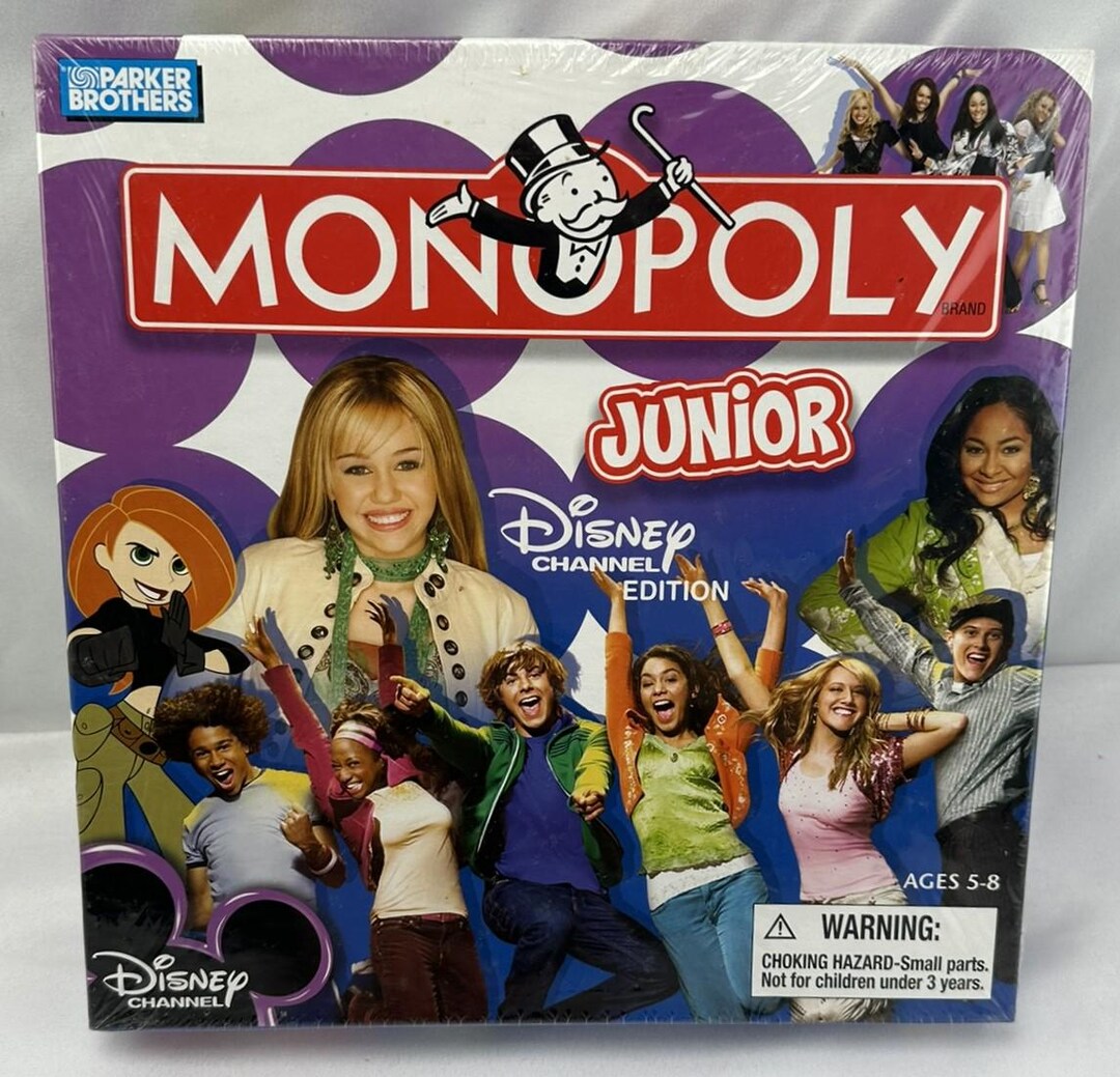 Disney Channel Monopoly Junior Parker Brothers New Sealed FREE SHIPPING ...