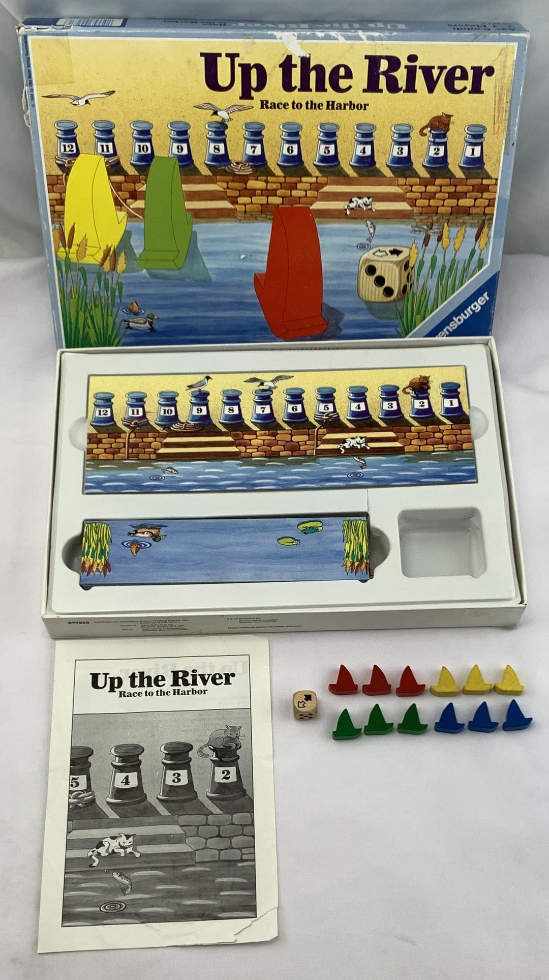 1988 up the River Game by Ravensburger Complete in Good Condition FREE ...