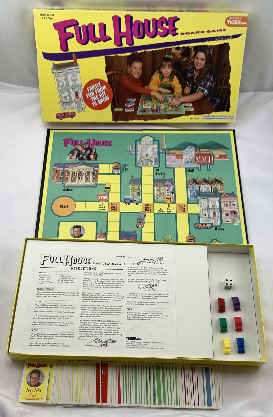 1992 Full House Board Game by Tiger Complete in Great Condition FREE ...