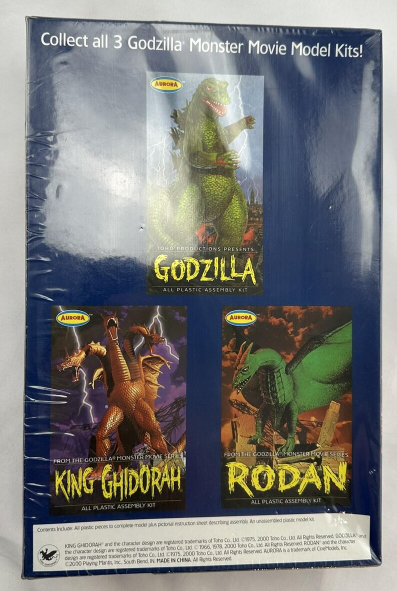 2000 King Ghidorah Godzilla Aurora Model Kit Toys R Us Exclusive New ...