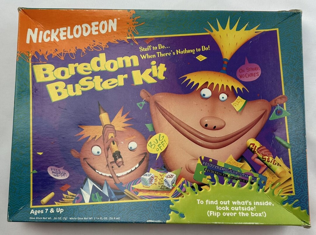 1995 Nickelodeon Boredom Buster Kit New Old Stock Never Opened FREE ...