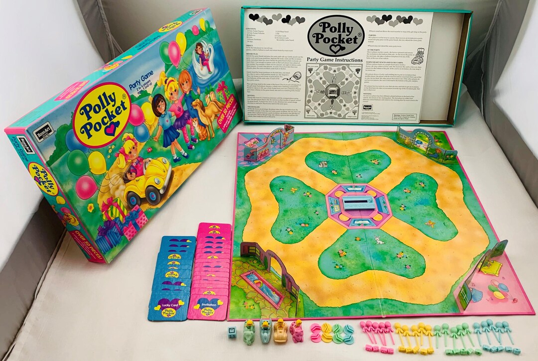 1994 Polly Pocket Board Game by Roseart Complete Great Condition FREE ...