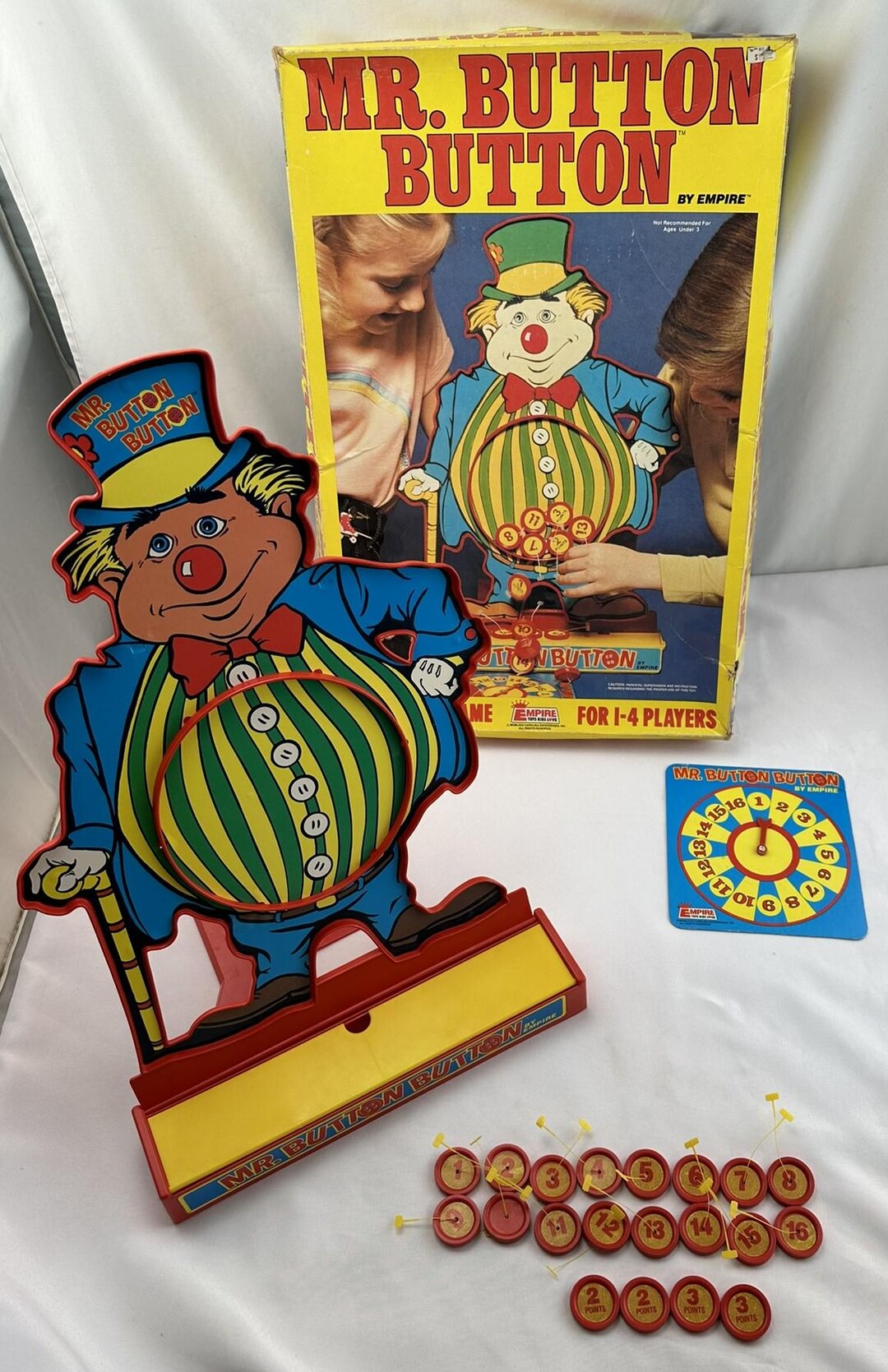 1980 Mr Button Button Game by Empire Games Complete in Good Condition ...
