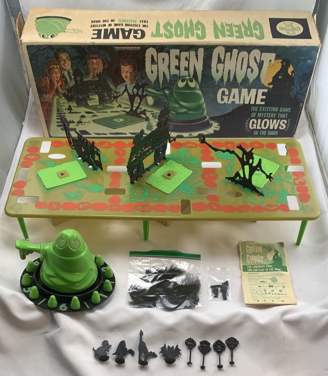 1965 Green Ghost Game by Transogram Complete in Very Good Condition ...