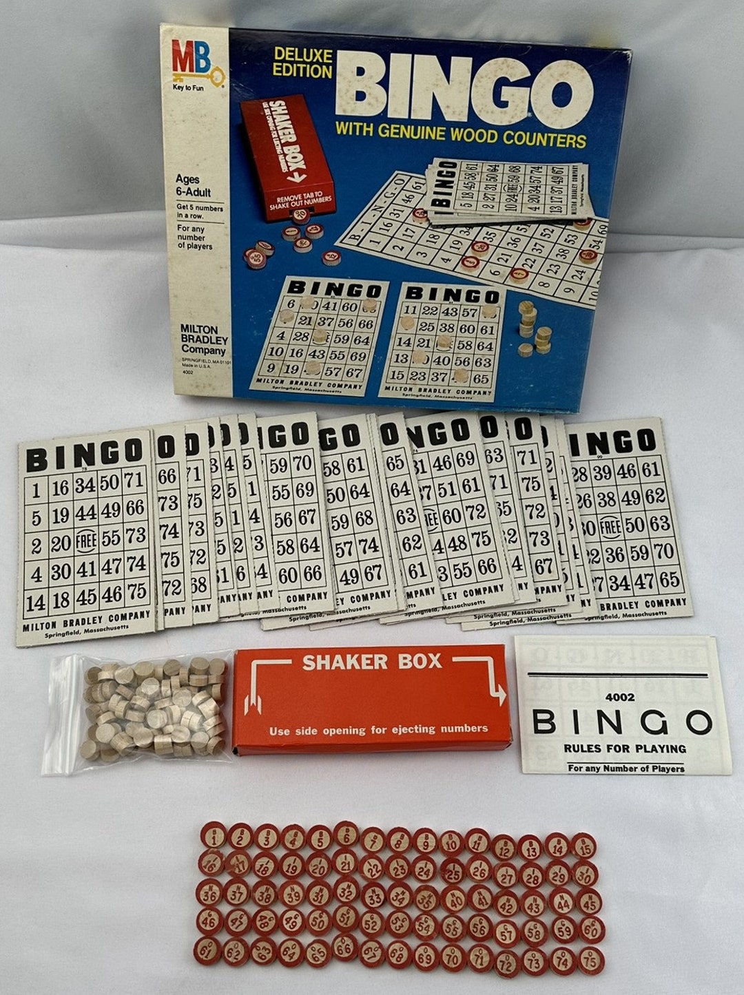 1974 Deluxe Bingo Game by Milton Bradley Complete in Great Condition FREE SHIPPING - Etsy