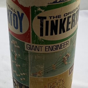 Tinker Toys Giant Engineer Set in Good Condition FREE SHIPPING - Etsy