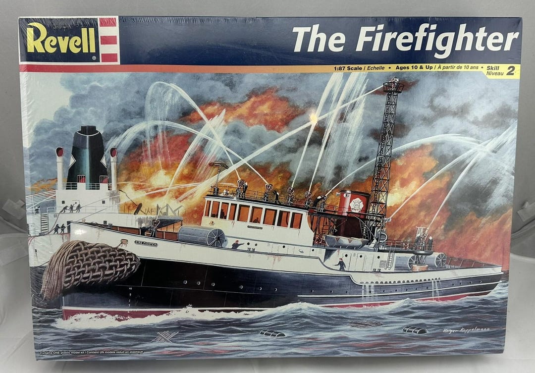 The Firefighter Ship 85-5029 1:87 Model Kit Brand New Sealed FREE ...