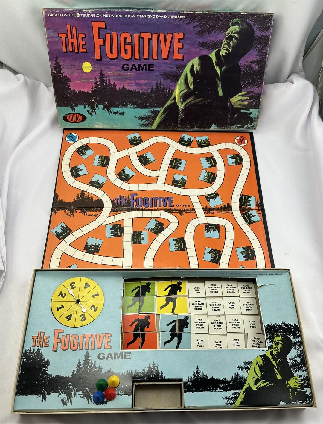 1964 the Fugitive Game by Ideal Complete in Good Condition FREE ...