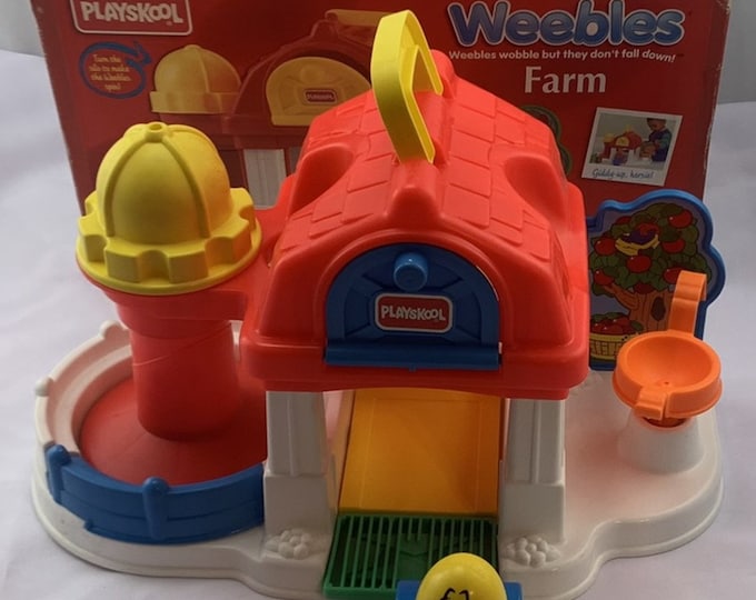 1995 Weebles Farm by Playskool Complete in Box Great Condition FREE ...