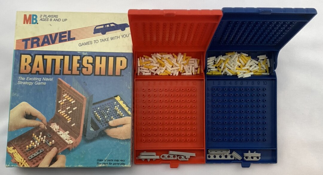 1986 Battleship Travel Game by Milton Bradley Complete in Good ...
