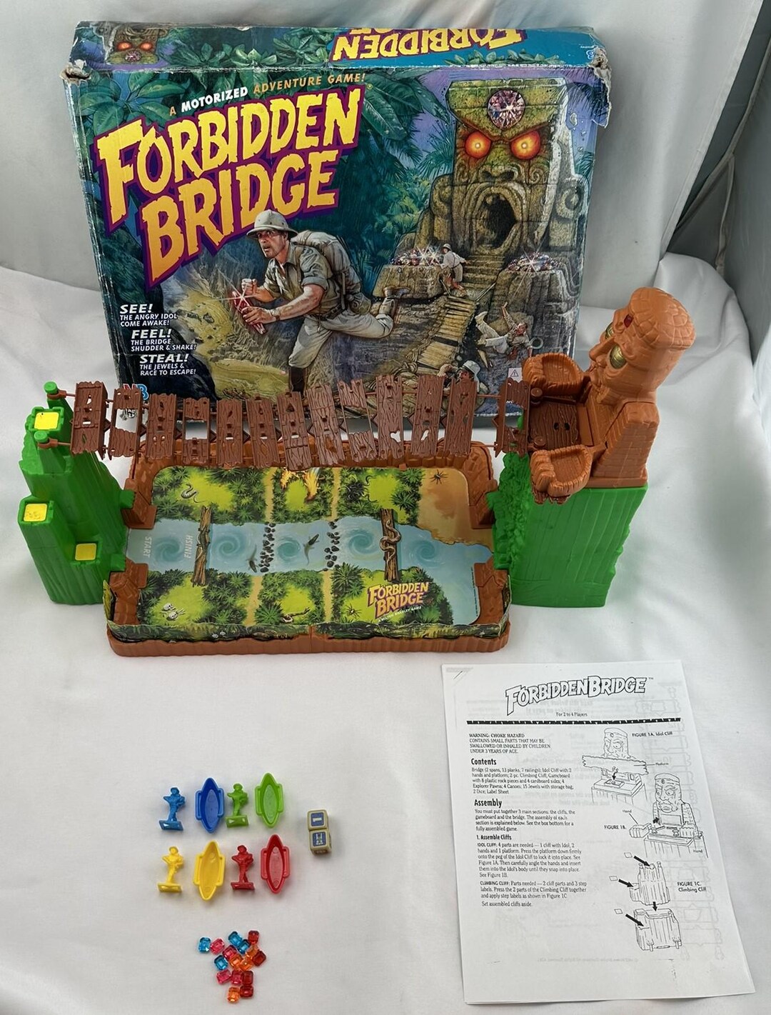 1992 Forbidden Bridge Game by Milton Bradley in Good Condition FREE ...