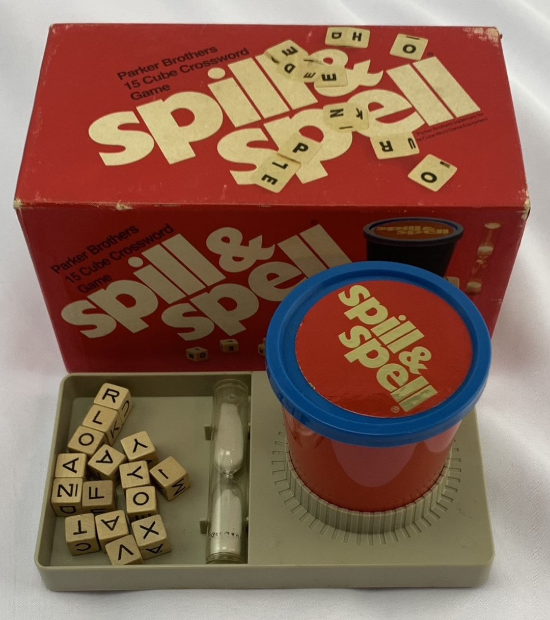 1972 Spill and Spell Game by Parker Brothers Complete in Good Condition ...