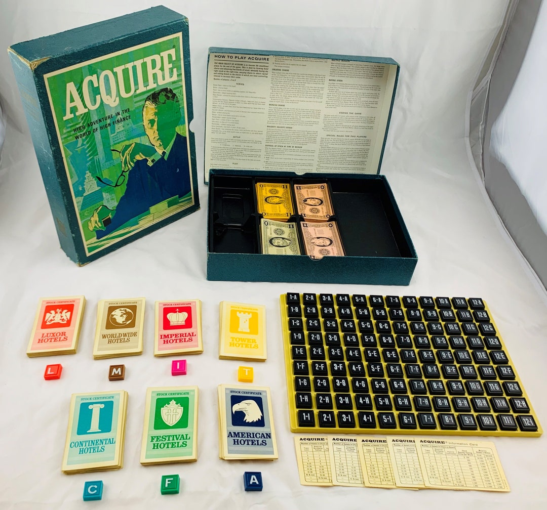 1968 Acquire Game by 3M Complete in Great Condition FREE - Etsy