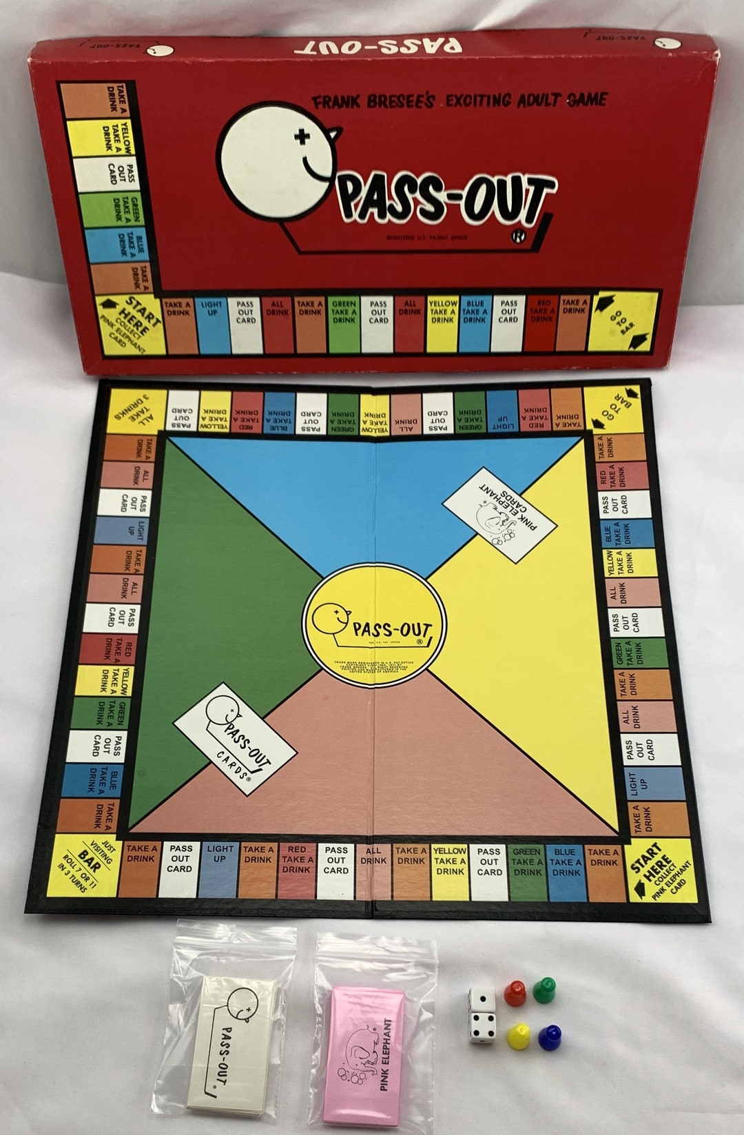 1990 Pass Out Game by Frank Bresee Complete in Great Condition FREE ...