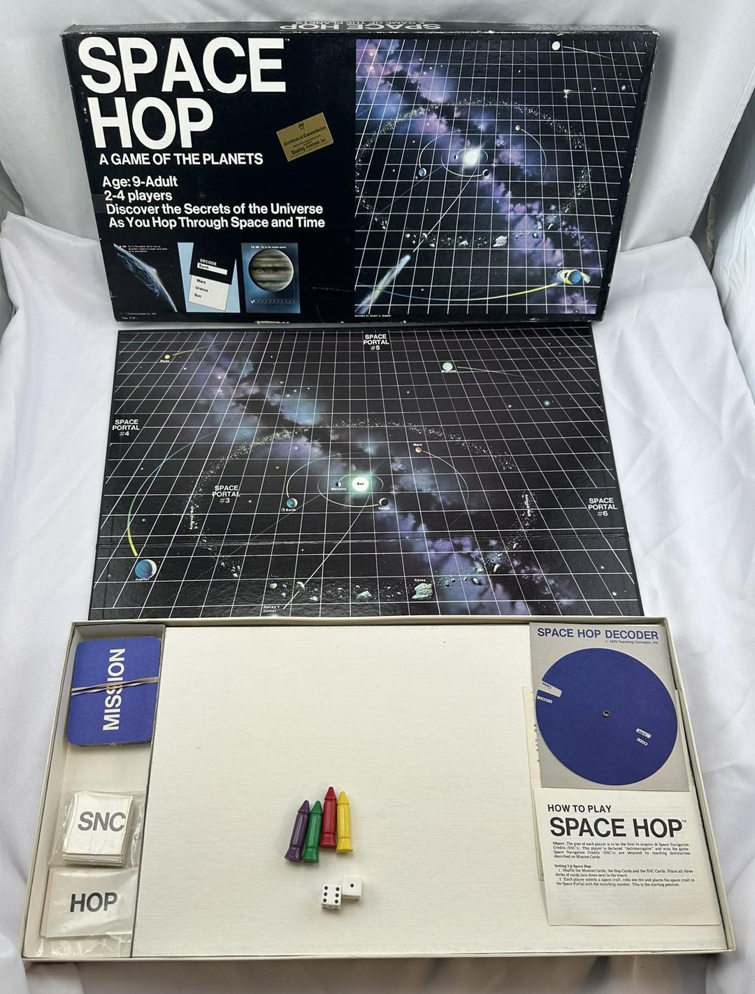 1973 Space Hop Game by Teaching Concepts Complete in Great Condition ...