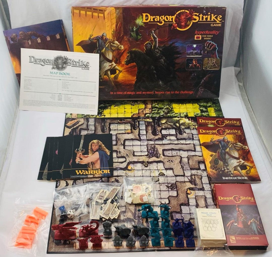 1993 Dragon Strike Game by TSR Complete in Great Condition FREE ...