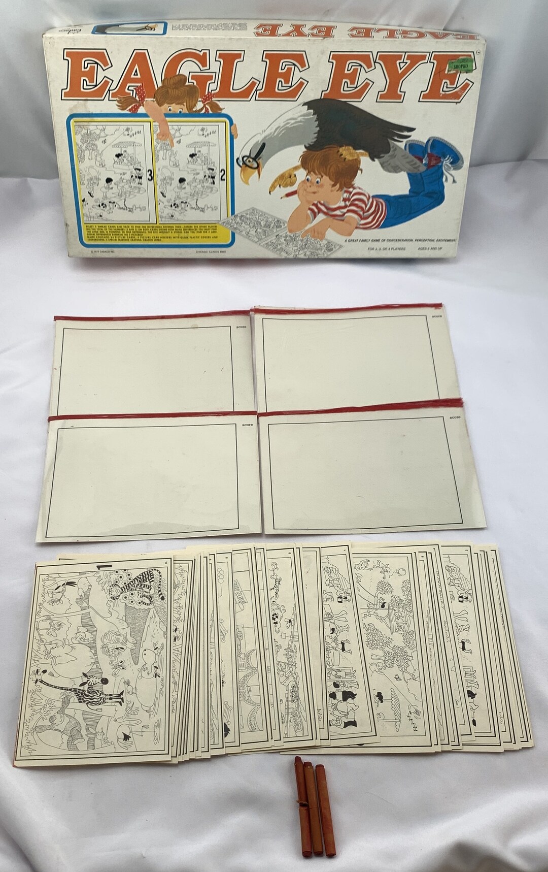 1977 Eagle Eye Board Game by Cadaco Complete in Very Good Condition ...