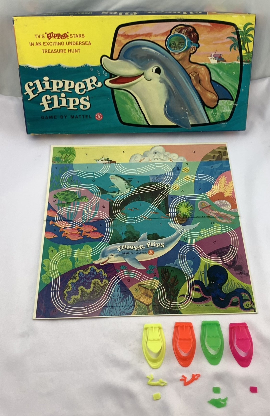 1965 Flipper Flips Game by Mattel in Great Condition FREE SHIPPING - Etsy