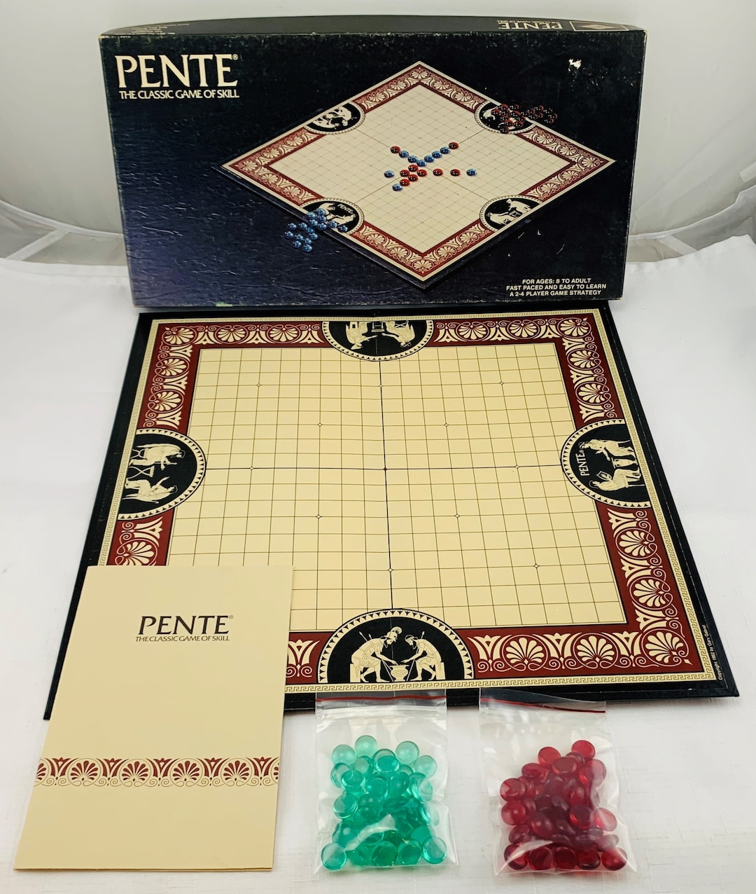 1982 Pente Board Game by Parker Brothers Complete Great Condition FREE ...