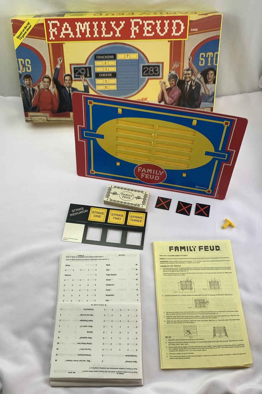 1990 Family Feud Board Game by Pressman Complete in Great Condition ...