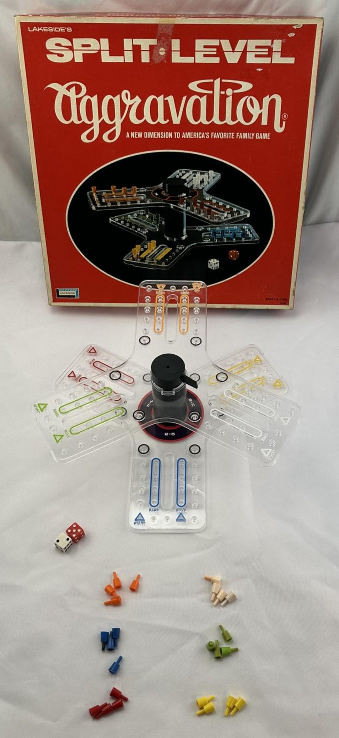 1971 Split-level Aggravation Game by Lakeside Complete in Good ...