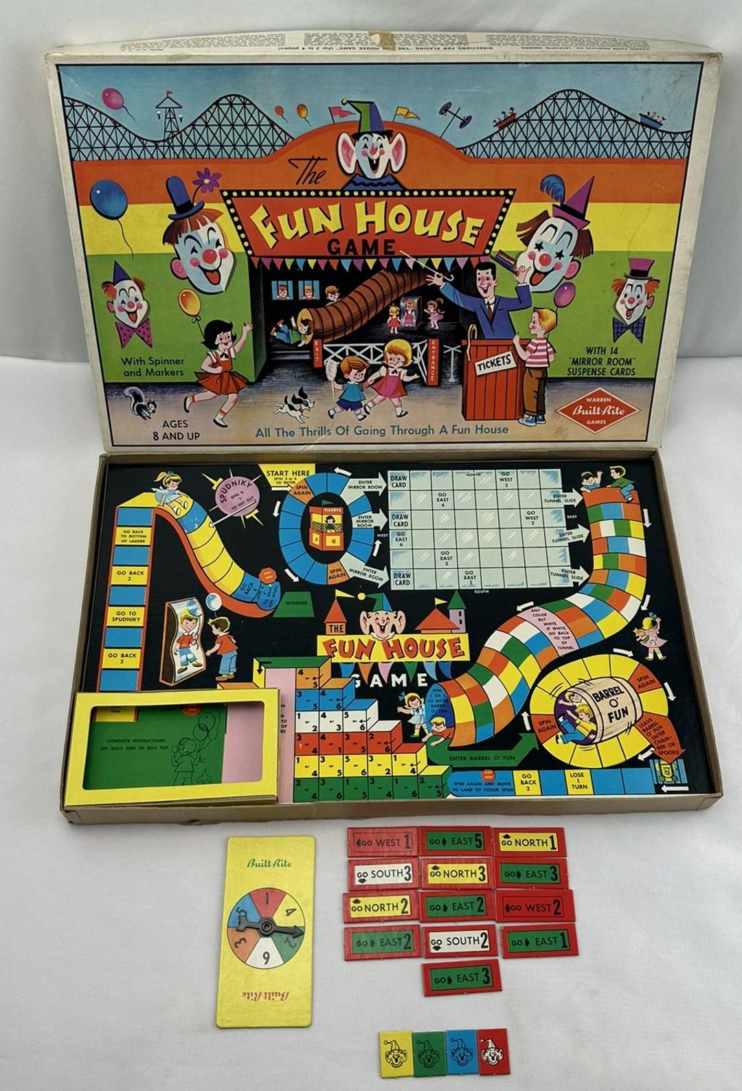 1950 Fun House Board Game by Warren Built Rite Complete in Great ...