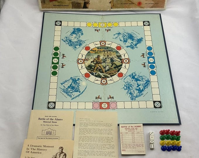 1966 Battle of the Alamo Game by Solodar Complete in Very Good ...